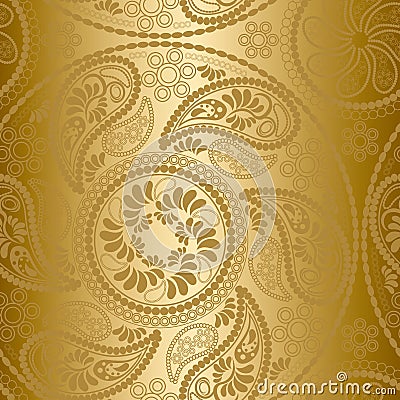 Seamless Gold Pattern Stock Images - Image: 14527004