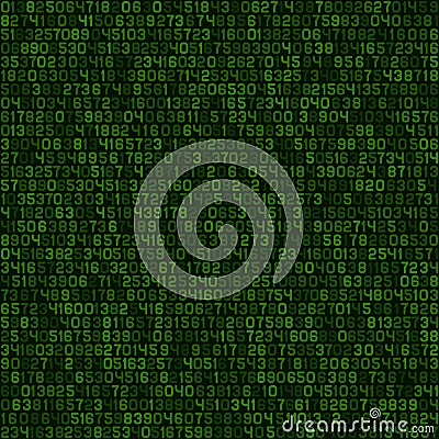 Seamless Green Decimal Computer Code Background Wallpaper. Vector | CartoonDealer.com #65975994