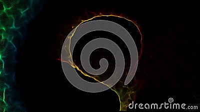 Seamless Loop Abstract Animation Hole and Echo Sound in Colorful Light ...