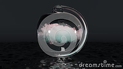 Seamless Loop Animation of Cloud in Crystal Ball, Oddly Satisfying ...