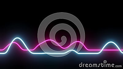 Animation of Glowing Horizontal Lines Stock Footage - Video of magic ...