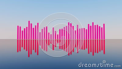 Seamless Loop Multicolored Audio Spectrum Visualizer. Soundwave Effect ...