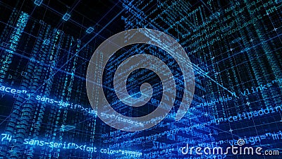 Technology Interface Computer Data Digital Screen Stock Footage - Video ...