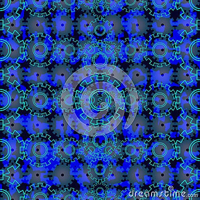 Seamless Mechanics Background Vector Illustration | CartoonDealer.com ...