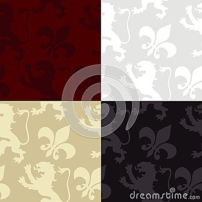 Seamless Medieval Pattern Stock Image - Image: 9406731