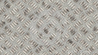 Seamless Metallic Diamond Plate Pattern Surface Loop. Dirty Steel Floor ...