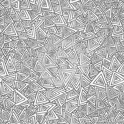 Seamless Pattern - Doodle Triangle Texture Stock Vector - Image: 73875495