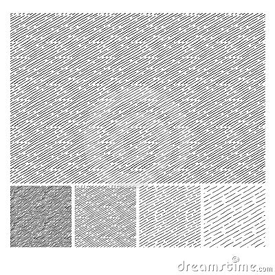 Simple Pattern Of Inclined Hatching Grunge Texture Vector Illustration ...