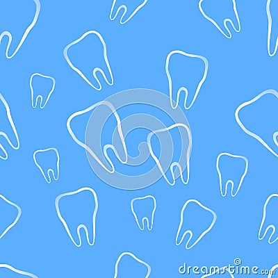 Seamless Pattern With Tooth Stock Vector - Image: 43241903