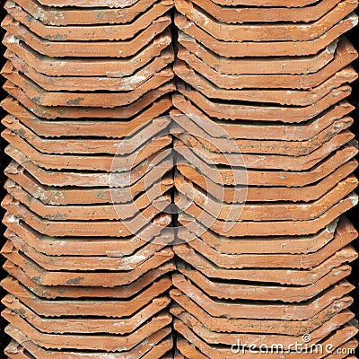 Seamless Photo Texture Of Stack Of Dutch Roof Tile | CartoonDealer.com ...