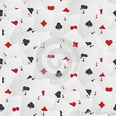 Seamless Playing Card Background Cartoon Vector | CartoonDealer.com ...