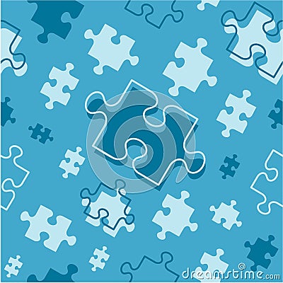 Seamless (repeatable) Puzzle Pieces Pattern Stock Photography - Image ...