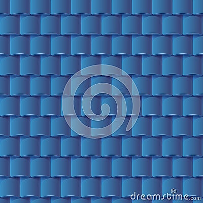 Seamless Roof Tiles Pattern - Blue Texture. Stock Vector - Image: 47000002