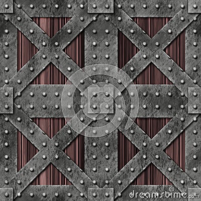 Seamless Rusty Bulkhead Metal Pattern Royalty-Free Stock Image ...