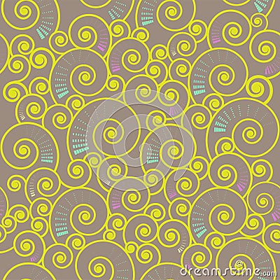 Seamless Spiral Pattern Vector Illustration | CartoonDealer.com #23023000