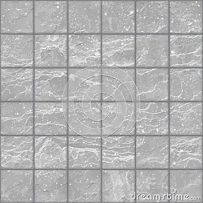 Seamless Texture Of Grunge Gray Stone Tiles Wall With Spots Vector ...