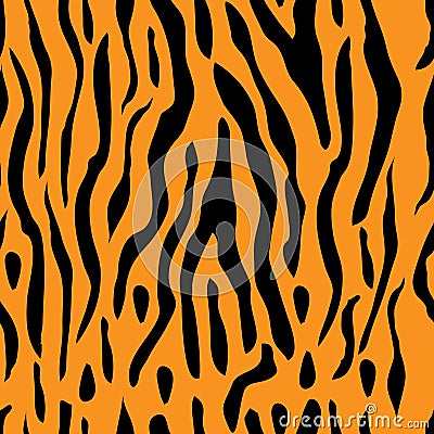 Seamless Tiger Stripe Design Stock Images - Image: 6721244