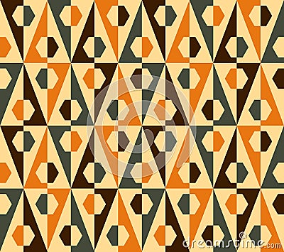 Seamless Triangle And Hexagon Pattern. Vector Royalty Free Stock Image ...
