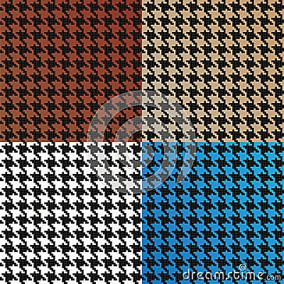 Seamless Vector Houndstooth Pattern | CartoonDealer.com #19630974