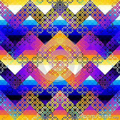 Seamless Vector Pattern Background Of A Triangles. Royalty-Free Stock ...