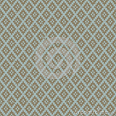 Seamless Vintage Worn Out Diamond Check Pixel Pattern Background ...