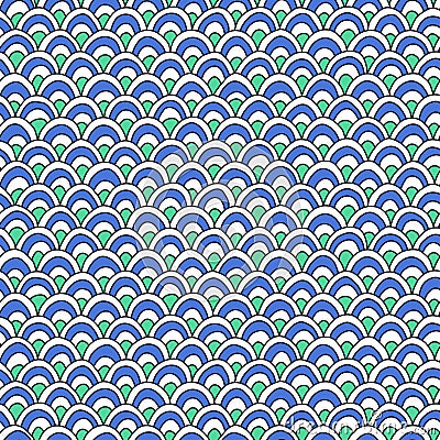 Seamless Wave Pattern Cartoon Vector | CartoonDealer.com #121634387