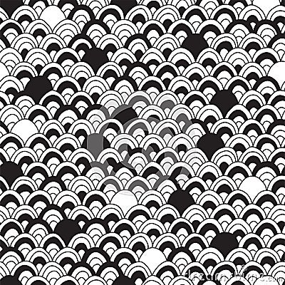 Seamless Wave Pattern Cartoon Vector | CartoonDealer.com #122457927