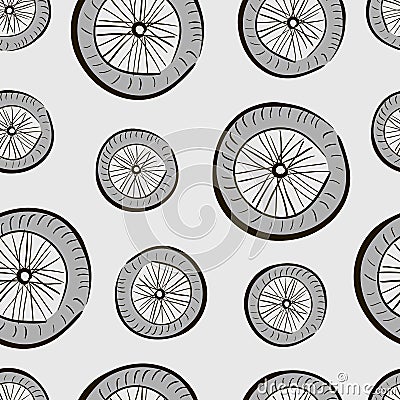 Seamless Wheels Vector Illustration | CartoonDealer.com #49941632