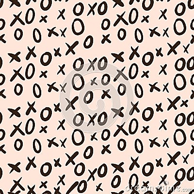 Seamless Xo Pattern Stock Illustration - Image: 66868056
