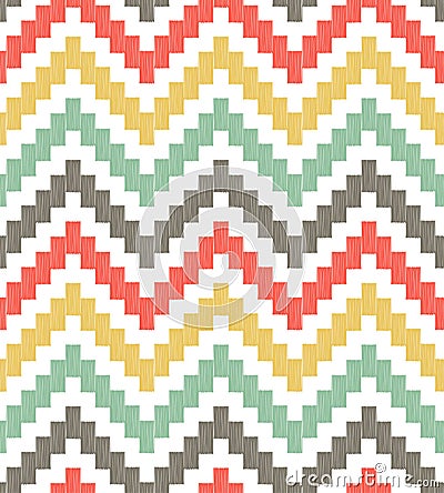 Seamless Zig Zag Geometric Pattern Vector Illustration | CartoonDealer ...
