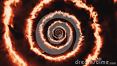 Slowly Zooming Rotating Fire Spiral Stock Footage - Video of orange ...