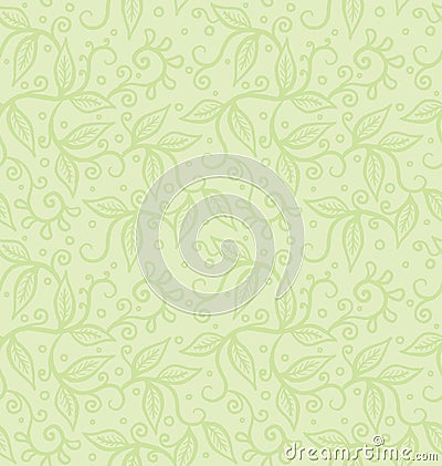 Seamlessly Repeating Leaf Wallpaper Pattern. Spring-summer Backg Stock ...
