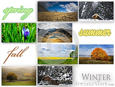 Season Collage Royalty Free Stock Photos - Image: 13163618