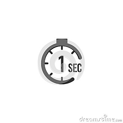 1 Second Countdown Timer Icon Set. Time Interval Icons. Stopwatch And ...