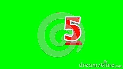 10 Seconds Countdown Timer on Green Screen Stock Footage - Video of ...