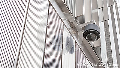 Security camera, CCTV in front of the building - Stock Image - Everypixel
