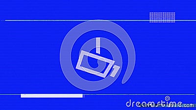 Security Camera in Glitch Effect. Stock Footage - Video of electronic ...