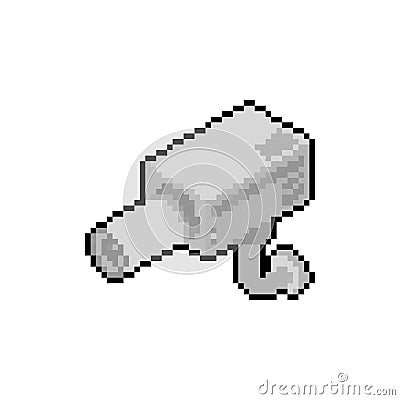 Security Camera Pixel Art. 8 Bit Videcam Pixelated. Vector Illustration ...