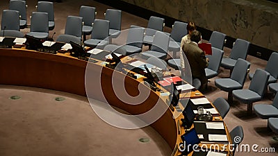 Security Council Chamber United Nations Stock Video - Video of chamber ...