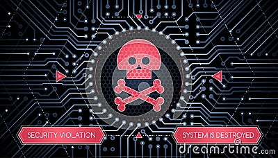 Security Violation - Infographical Concept Stock Vector - Image: 60859565