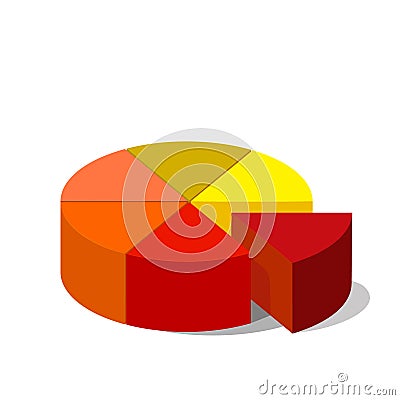 Segment Color Wheel Cartoon Vector | CartoonDealer.com #38523161