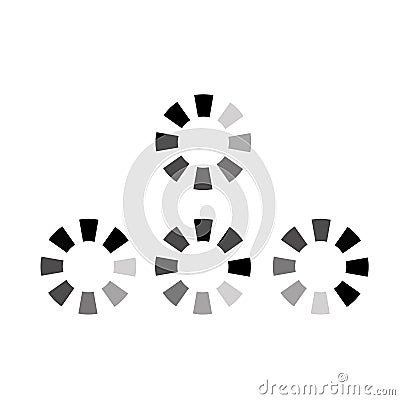 Segmented Preloader, Buffer Shape Or Progress Indicator Vector ...