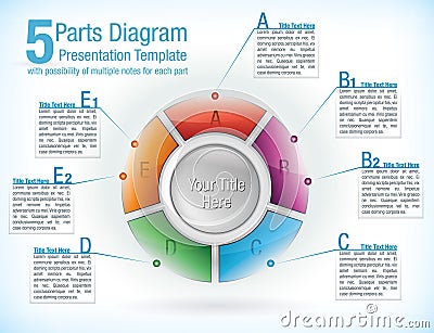 Segmented Wheel Template For Presentations Cartoon Vector ...