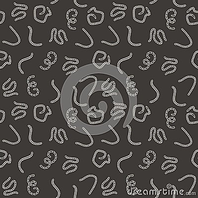 Segmented Worms And Tapeworms Vector Concept Seamless Pattern ...