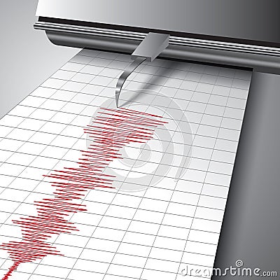 Seismograph Chart Cartoon Vector | CartoonDealer.com #64357941