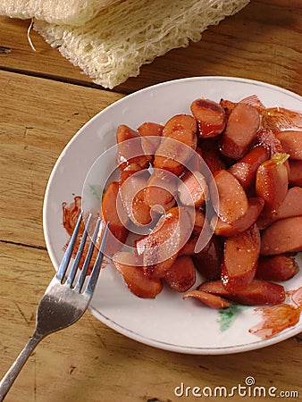 Selbst Gemachter Wurstteller Stockfoto - Bild: 68717204