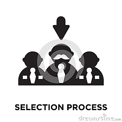 Selection Process Icon Vector Isolated On White Background, Logo ...