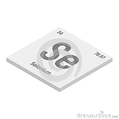Selenium, Se, Periodic Table Element Royalty-Free Cartoon ...