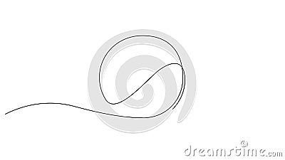 Self Drawing Animation of Continuous Line Crossed Circle Symbol. Stop ...
