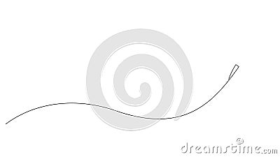 Self Drawing Animation of USB Data Cable One Line Drawing. Animated ...